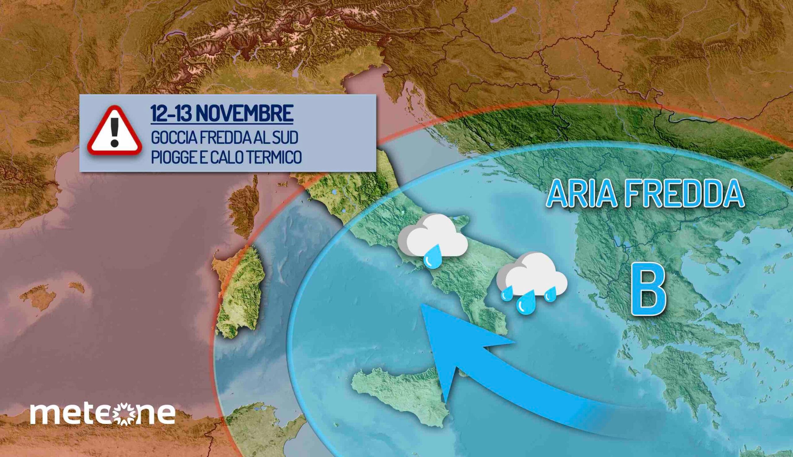 METEO WEEKEND | Maltempo con aria più fredda: piogge, rovesci e calo termico